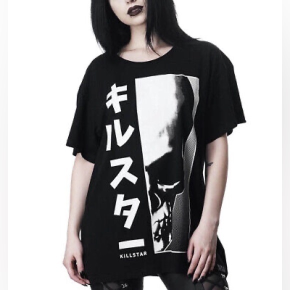 Killstar | Tops | Nwt Killstar Japanese Skull Tshirt | Poshmark